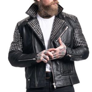 master | Jackets & Coats | Master Hellraiser Leather Jacket Black Xl ...